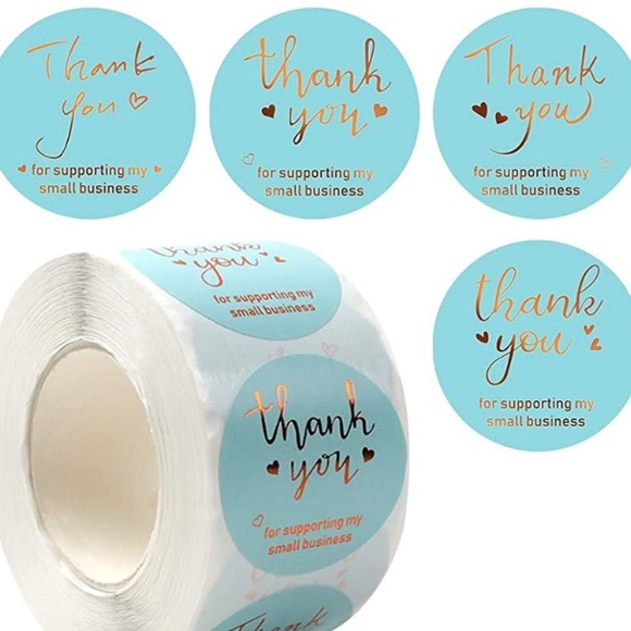 Office | Last Set 5 Stickers Premium Blue With Rose Gold Foil 15 In ...